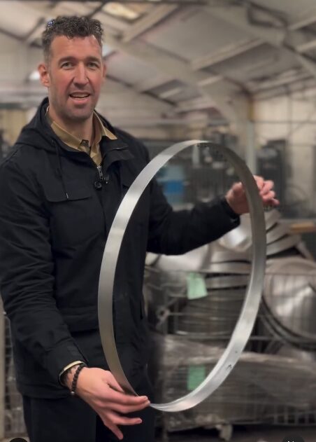 Ben Rousseau award-winning British designer and the Tempus illuminated ...